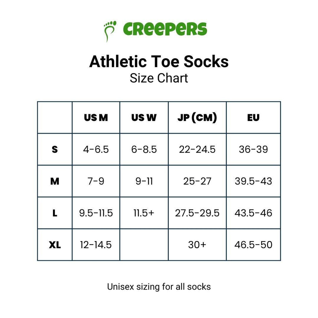 Creepers Socks | Merino Wool Toe Socks for Running and Hiking Comfort